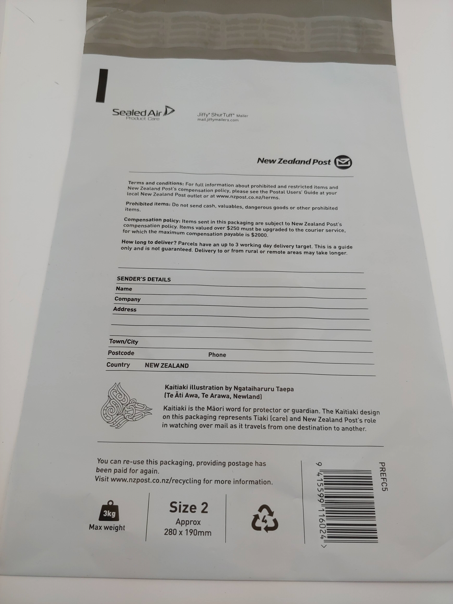 NZ Post Bags Courier Laserlinx